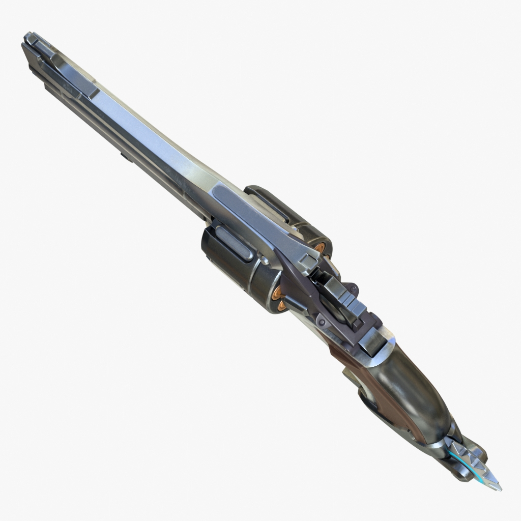 realistic mccree gun 3d model