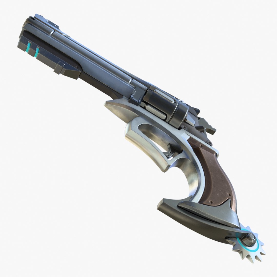 Realistic Mccree Gun 3d Model