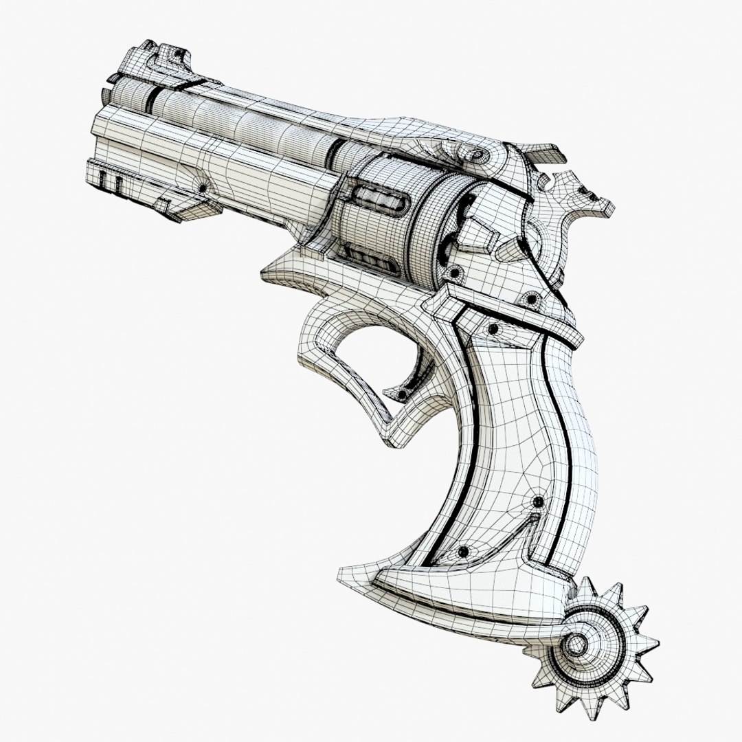Realistic Mccree Gun 3d Model