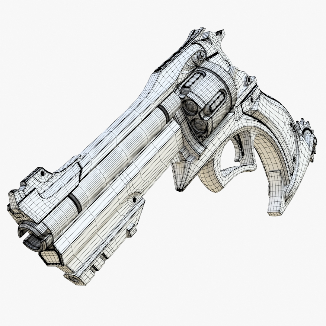 realistic mccree gun 3d model
