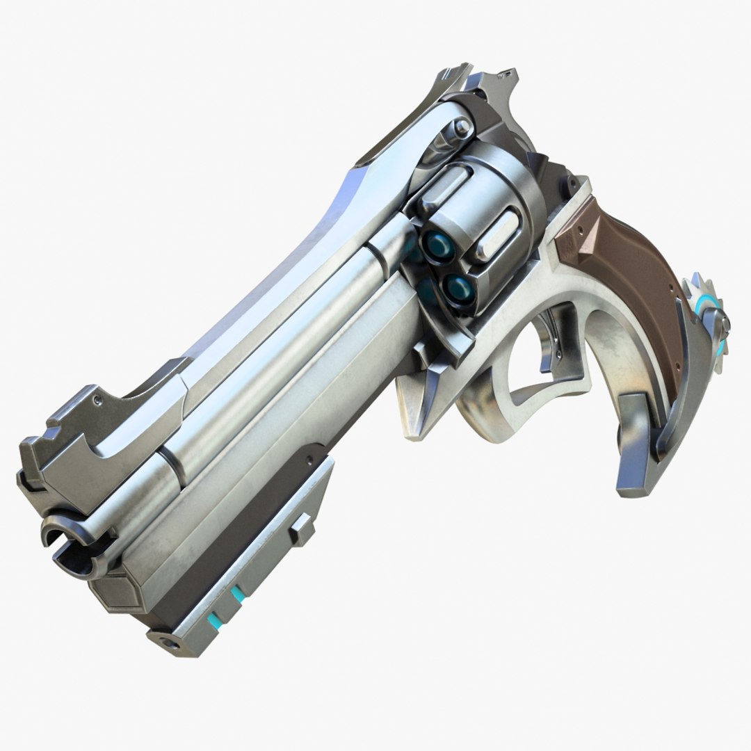 Realistic Mccree Gun 3d Model