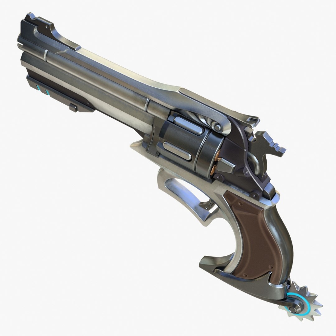 Realistic Mccree Gun 3d Model