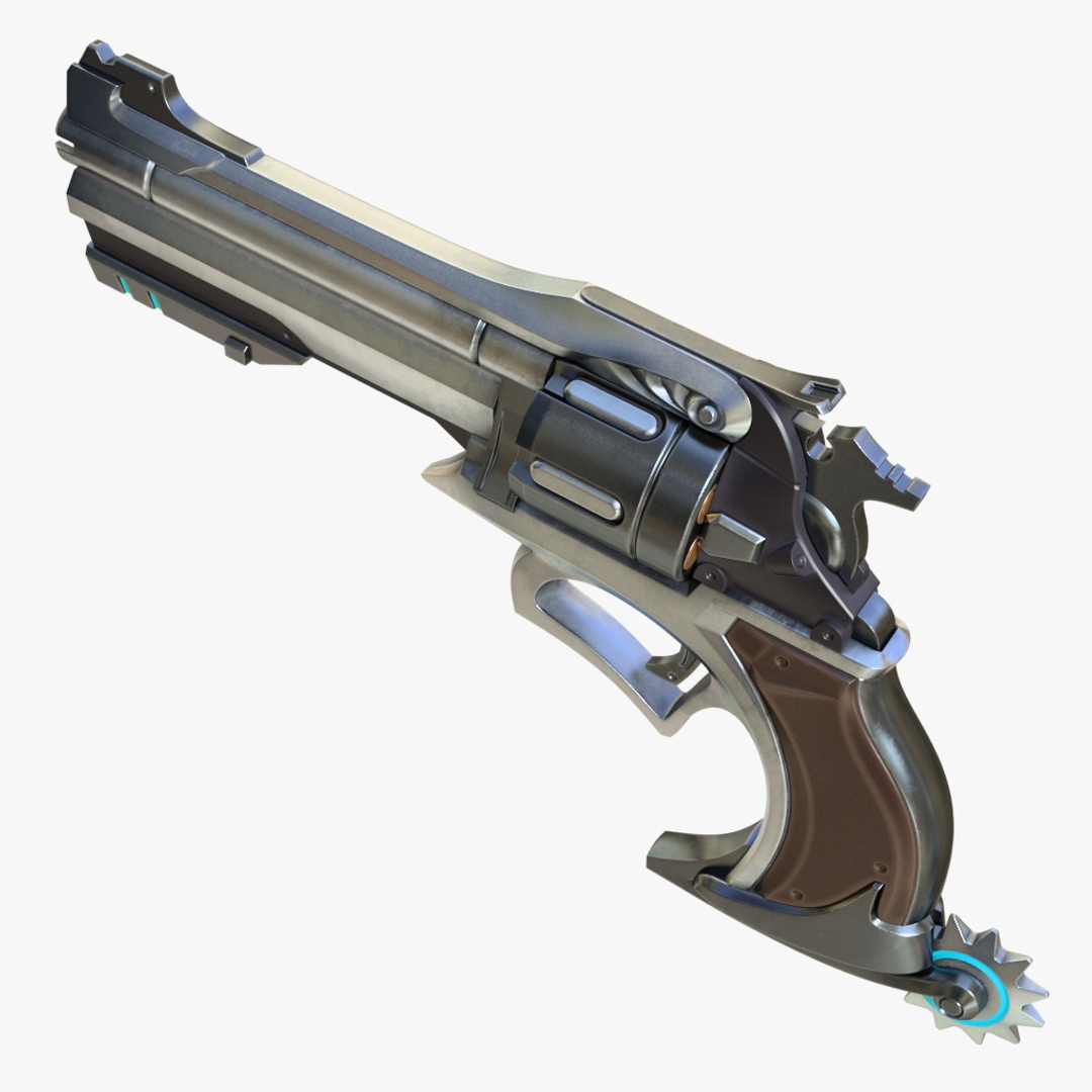 realistic mccree gun 3d model