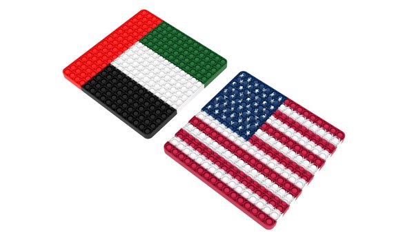 Large Flag Pop It Fidget Toys Set model - TurboSquid 1818030