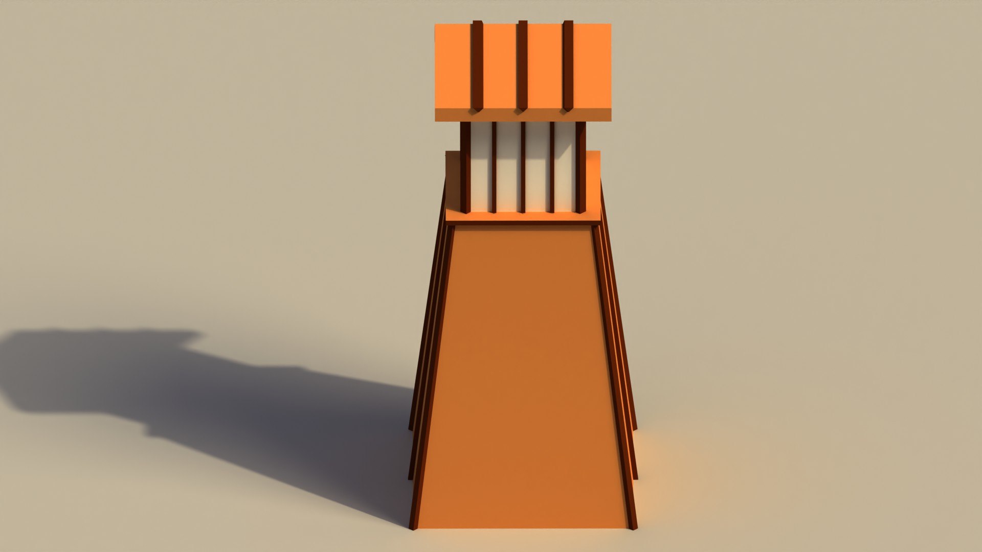 Low Poly Japanese Lamp Post 3D Model - TurboSquid 2102211