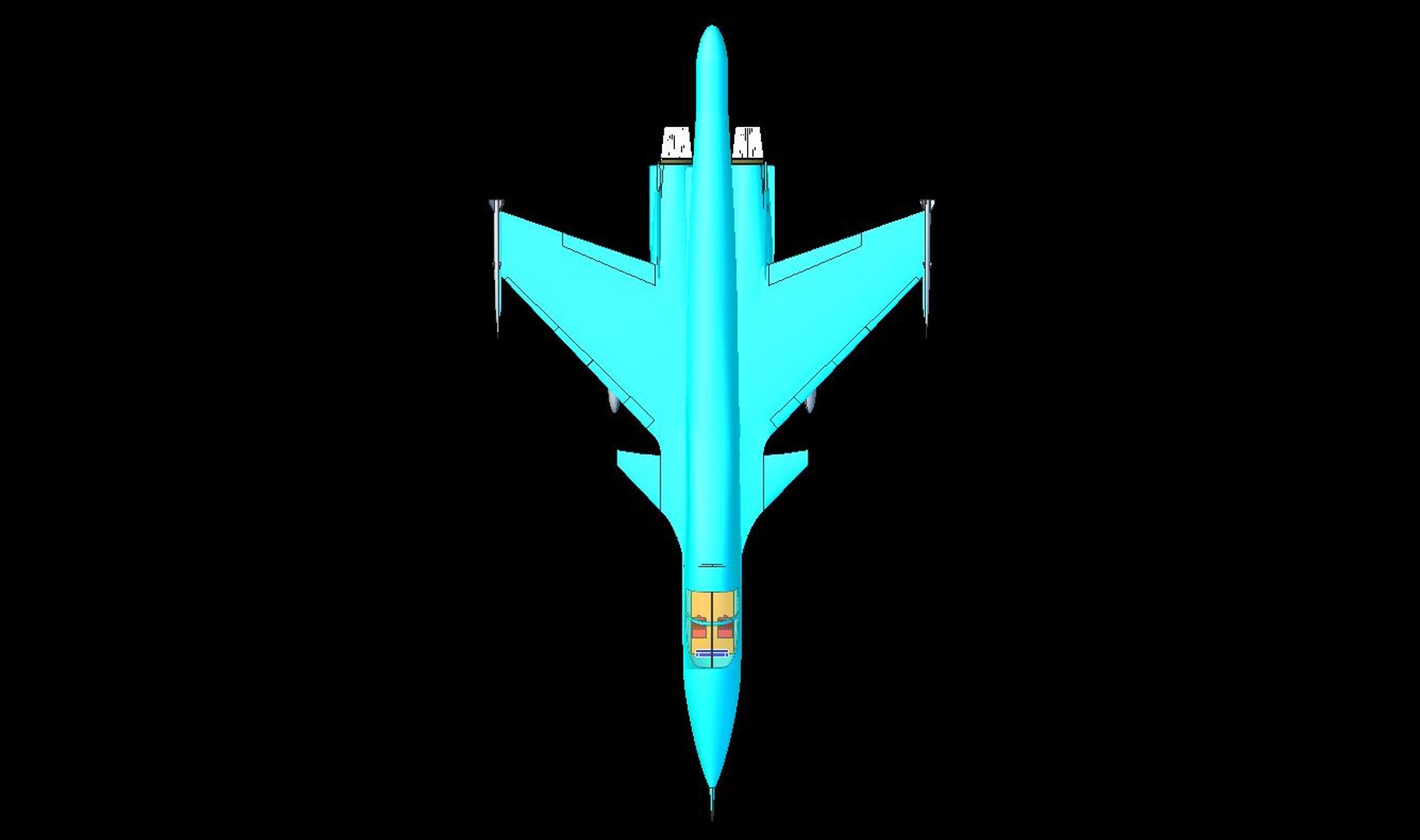 3d Model Sukhoi Su-34 Aircraft Solid