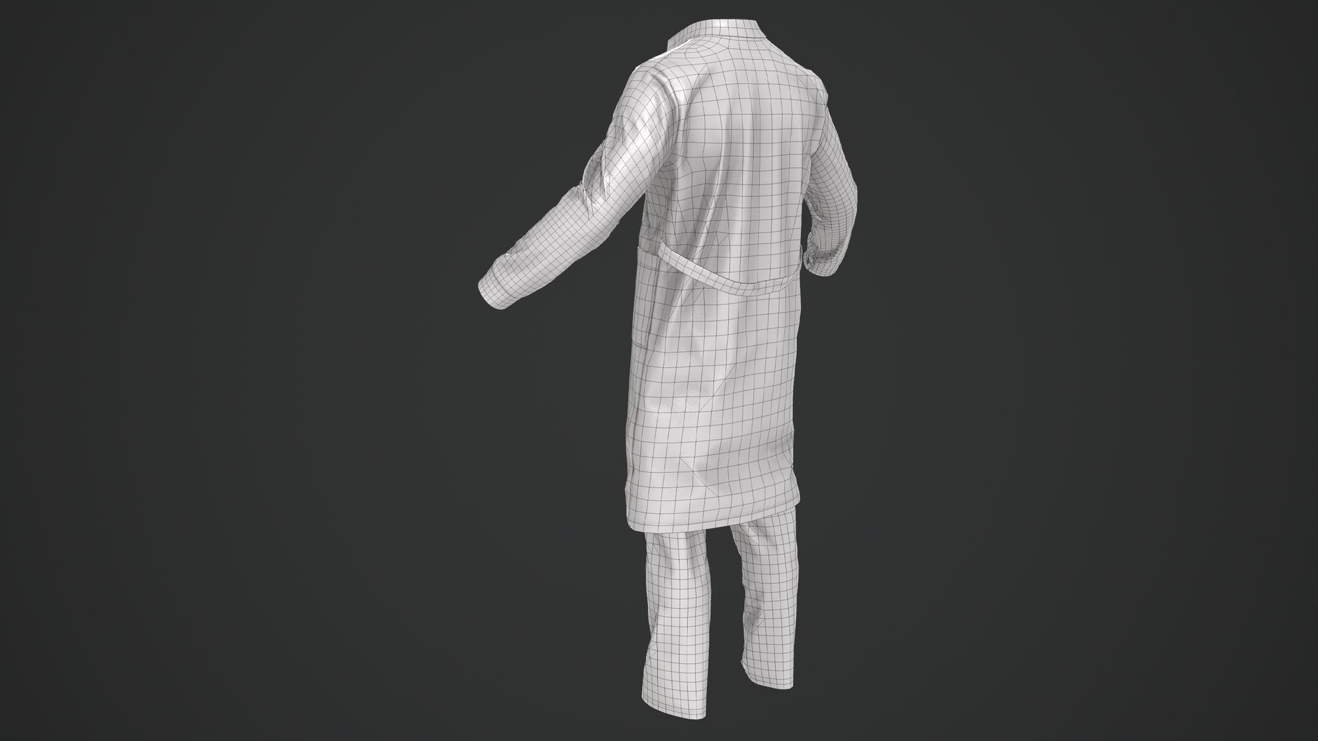 Lab Robe Outfit 3D Model - TurboSquid 2330278