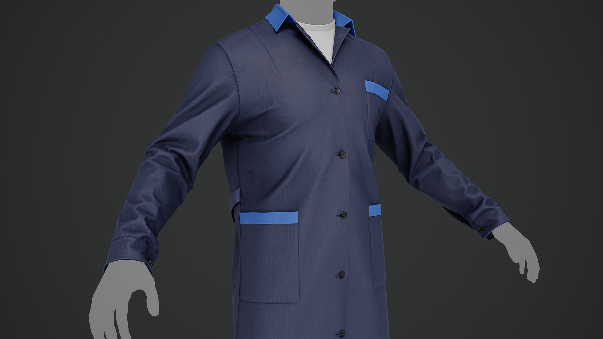 Lab Robe Outfit 3D Model - TurboSquid 2330278