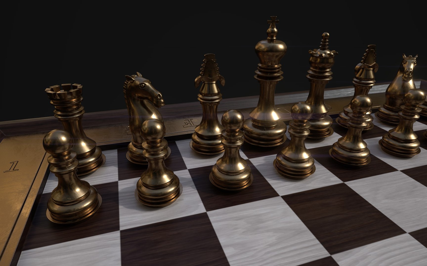3D Queens Bishops Rooks Pawns Model - TurboSquid 1599716
