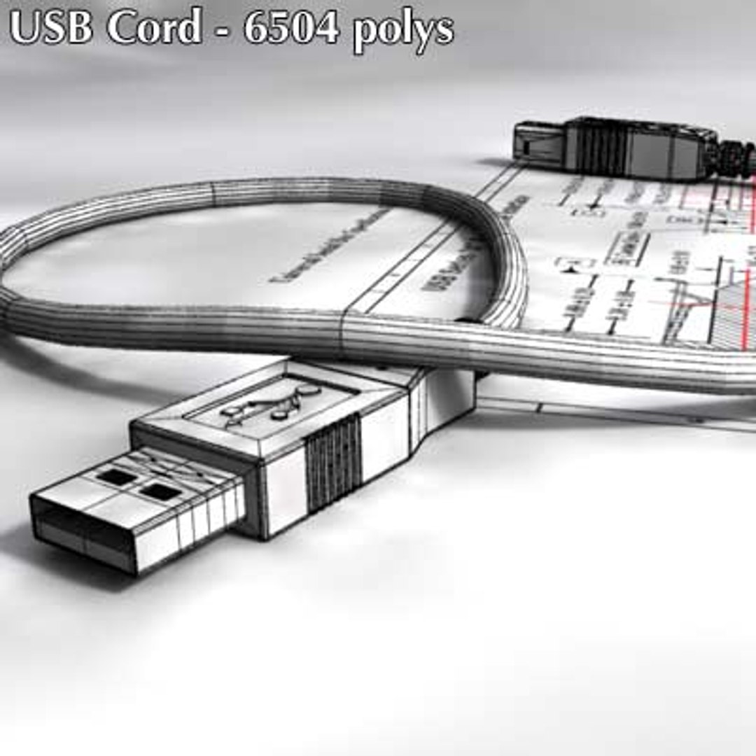 3d model usb connector