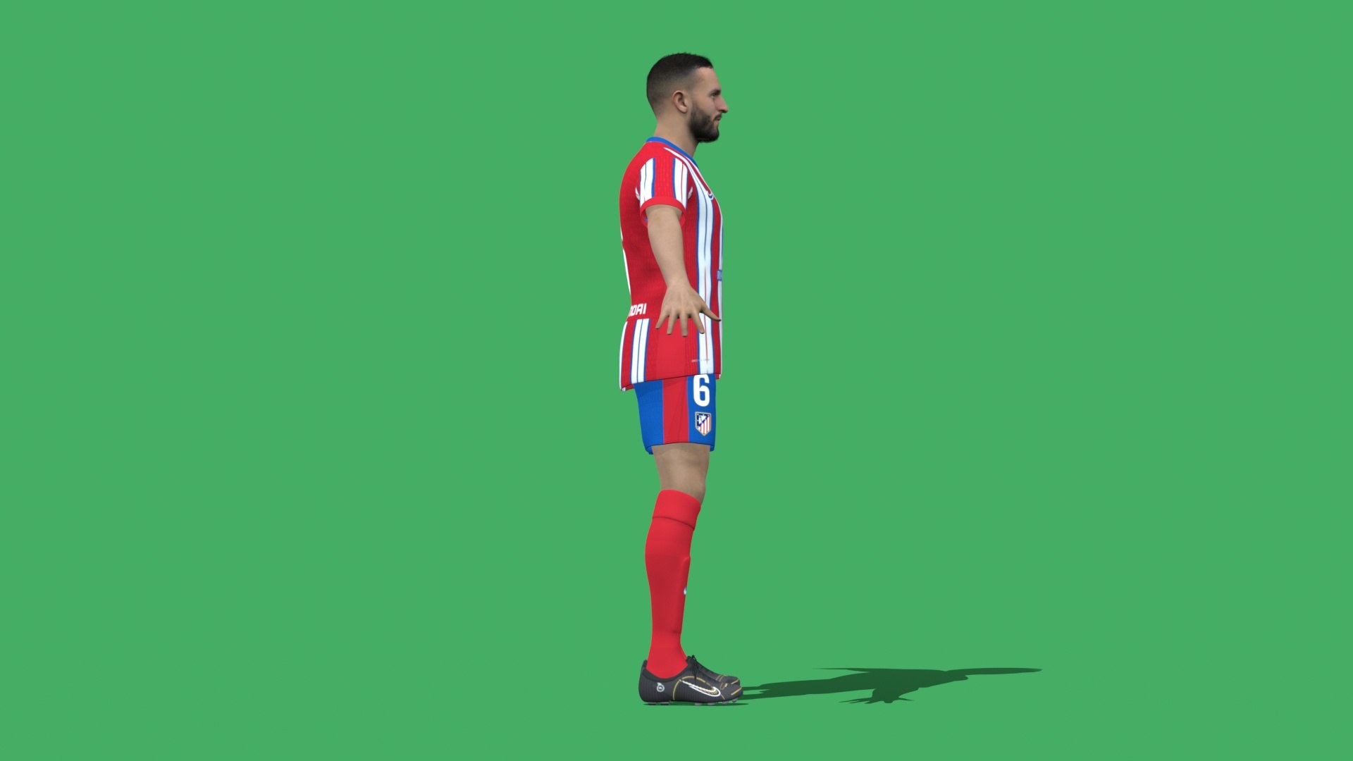 3D Rigged Koke Atletico Madrid 2025 3D - TurboSquid 2377522