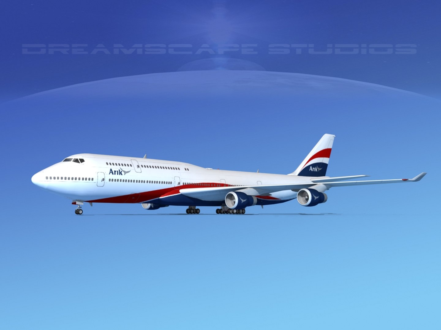 3d boeing 747 747-8 747-8i