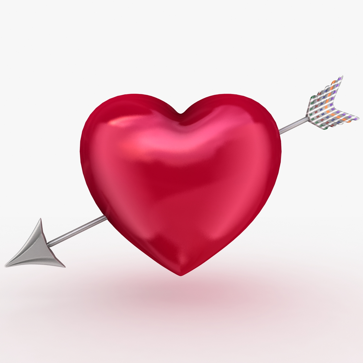 3dsmax heart arrow