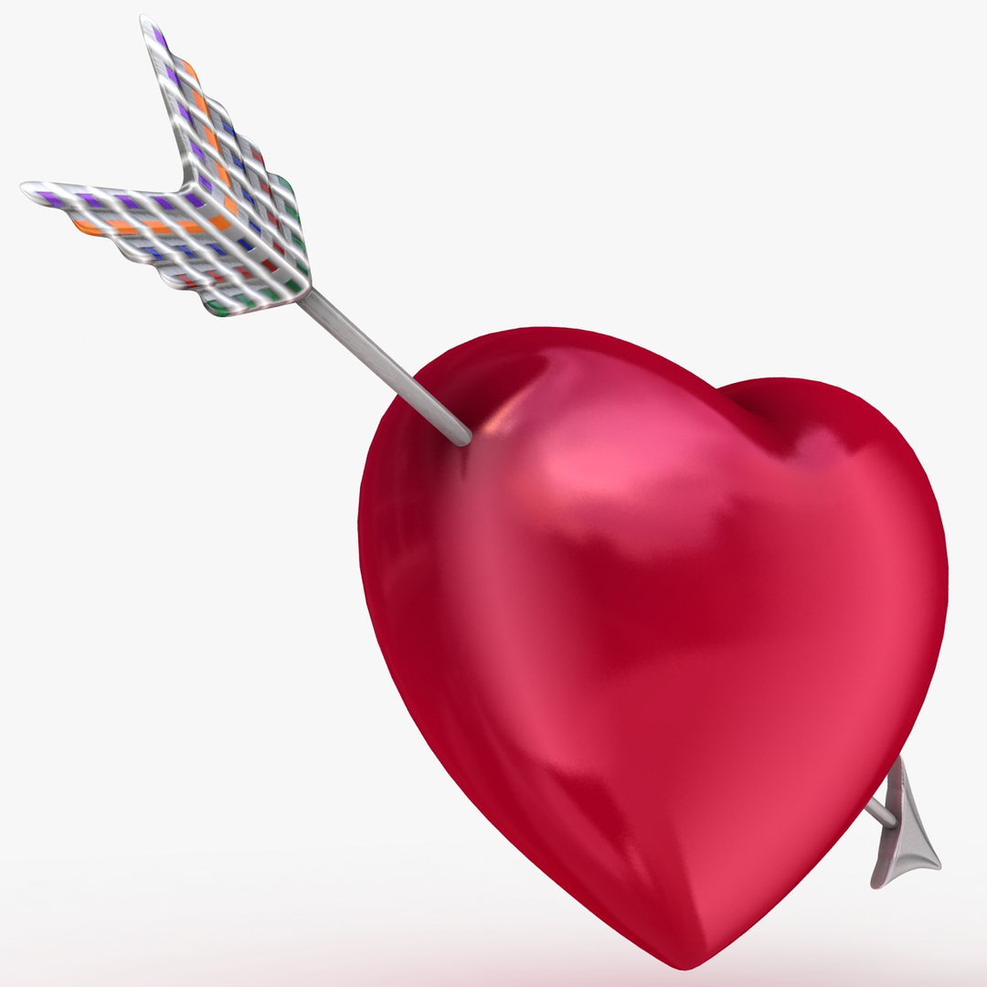 3dsmax heart arrow