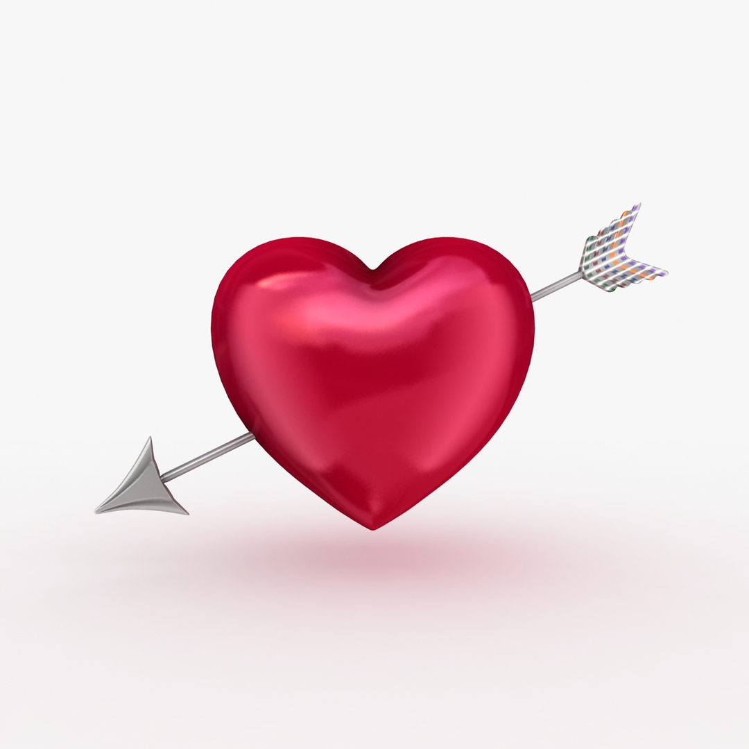 3dsmax heart arrow