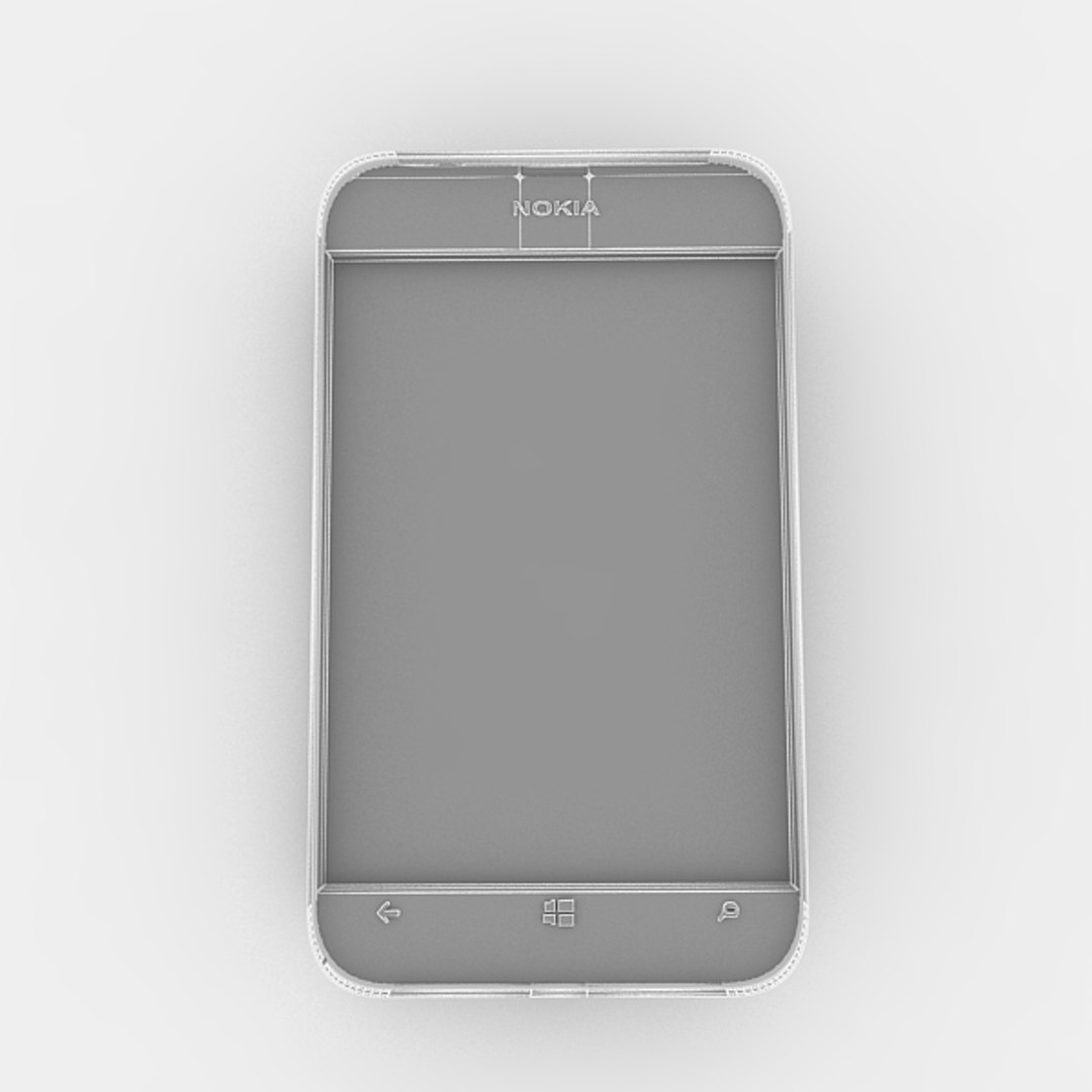Nokia Lumia 520 3d Model