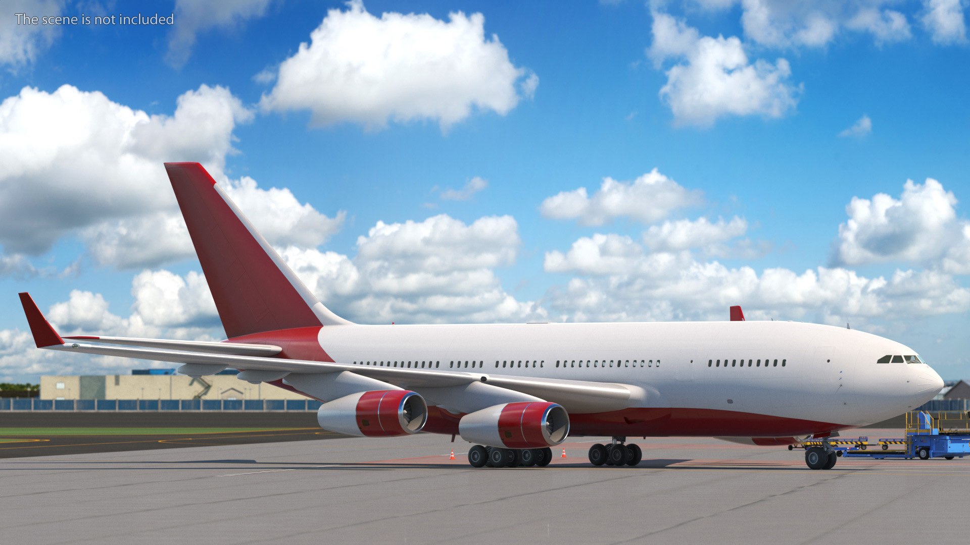 3D Long Range Aeroplane Red Simple Interior - TurboSquid 2000823