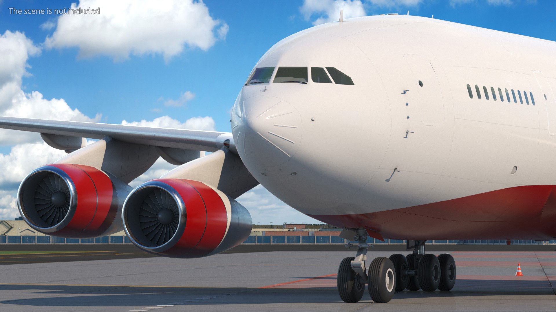 3D Long Range Aeroplane Red Simple Interior - TurboSquid 2000823