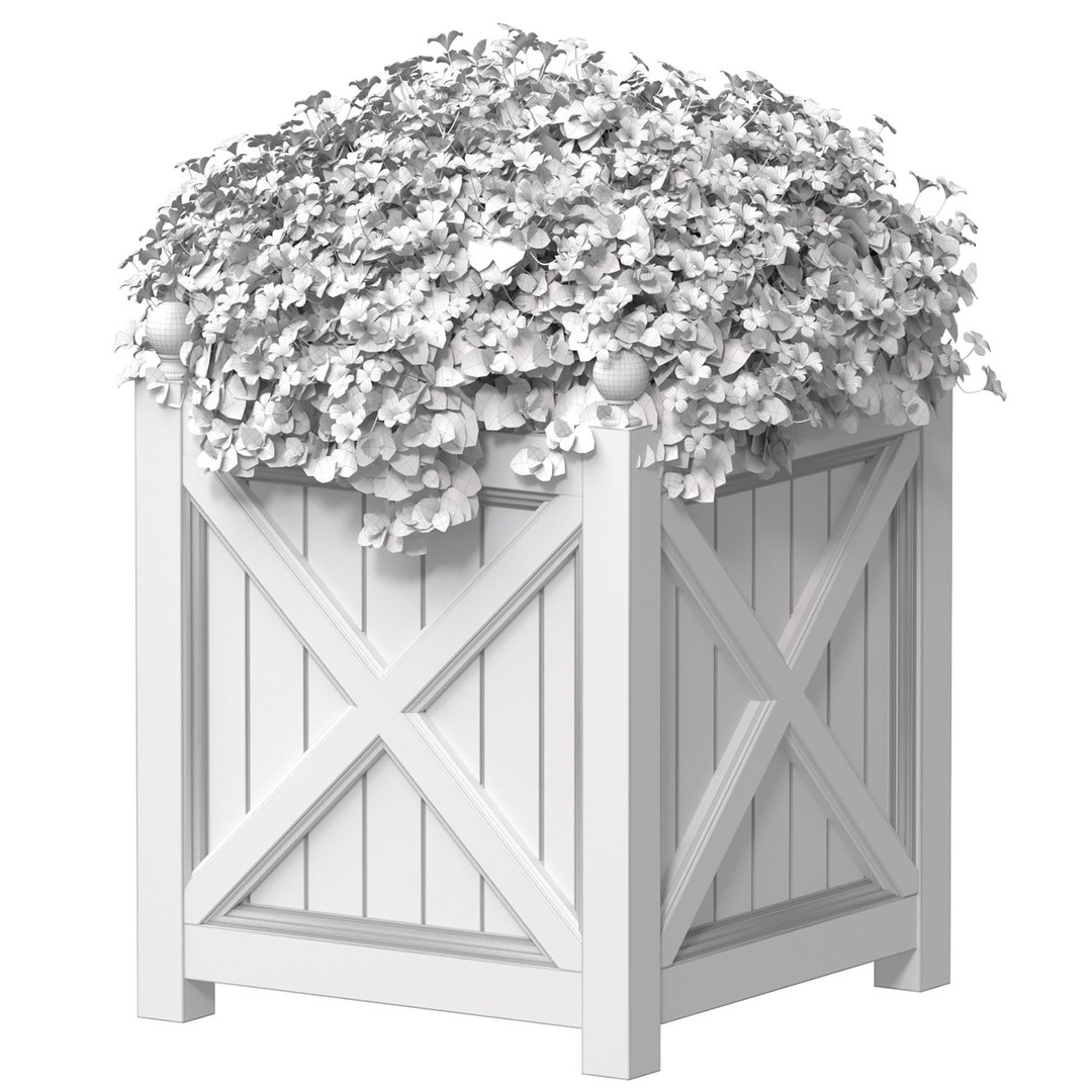 Flower Garden Planter Box Patio 3D model - TurboSquid 2110544