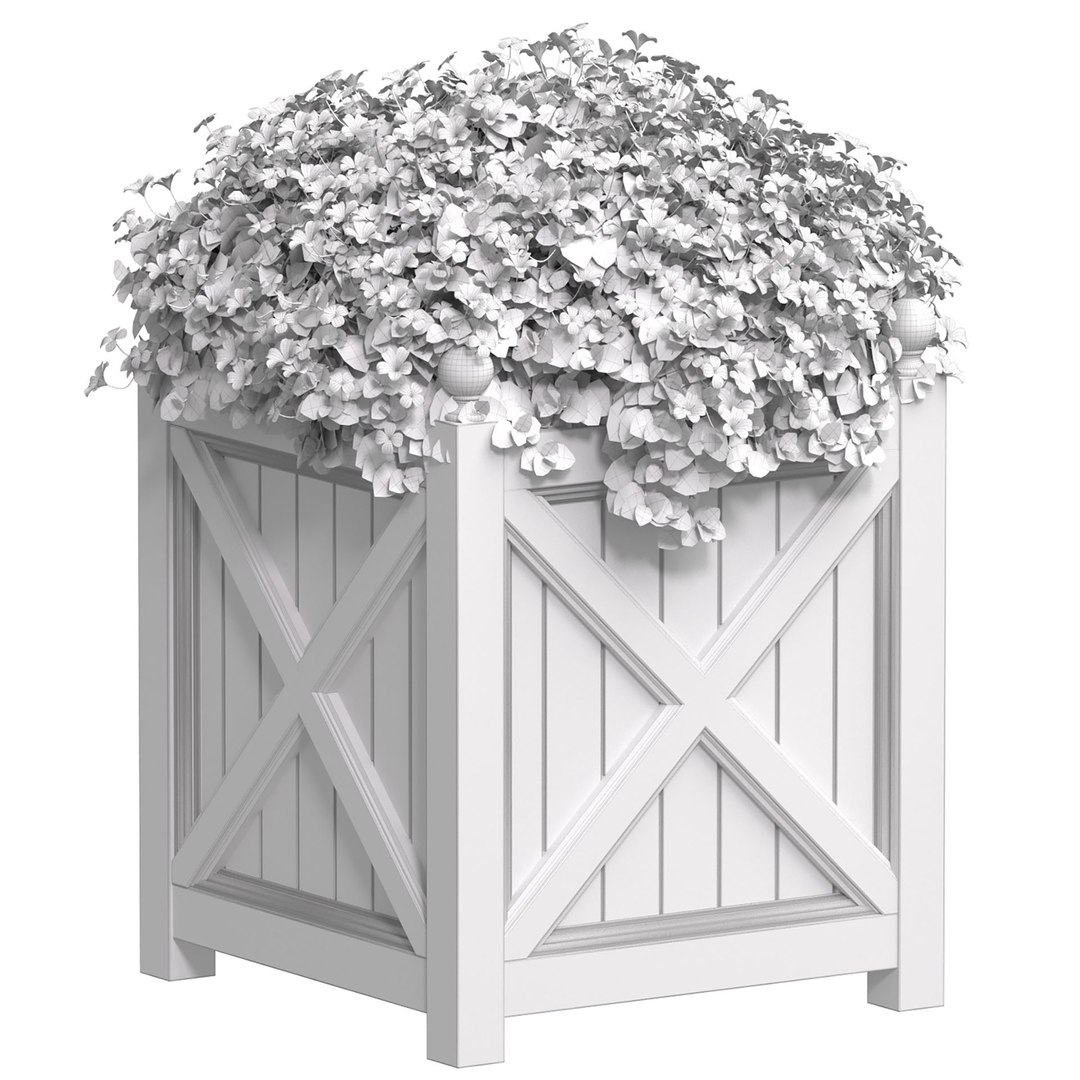 Flower Garden Planter Box Patio 3D Model - TurboSquid 2110544