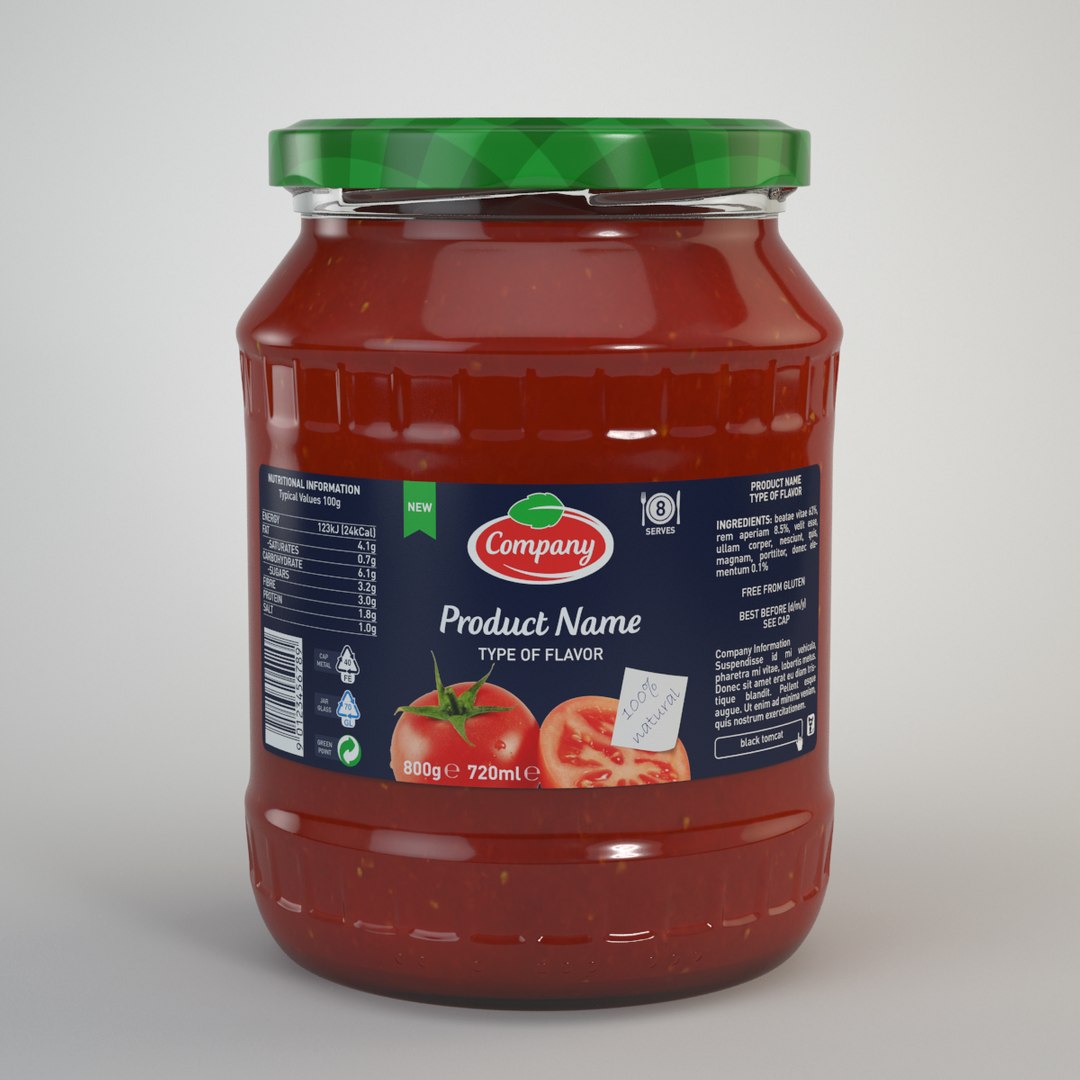 packaging jar 3d model