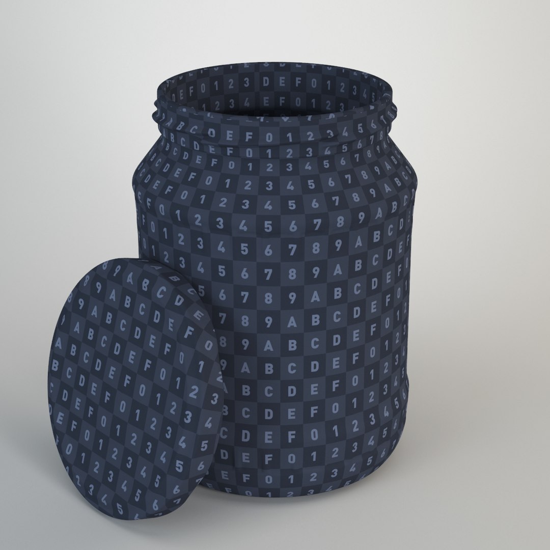 packaging jar 3d model
