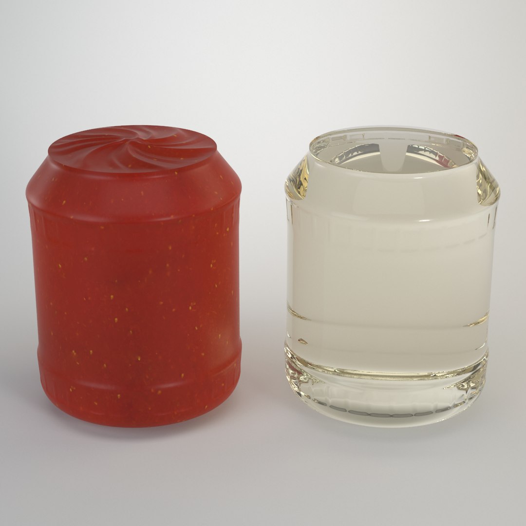 packaging jar 3d model