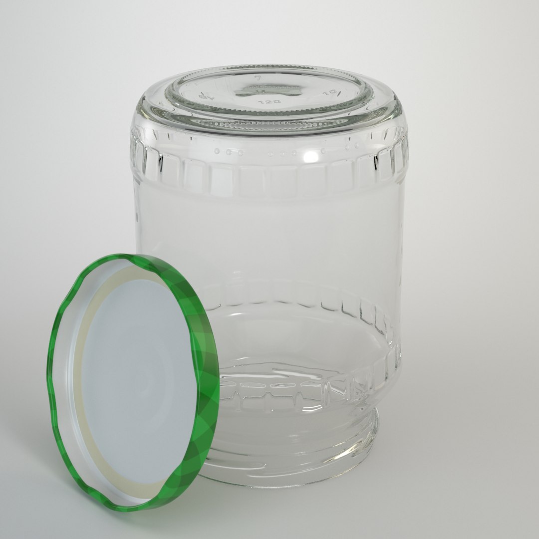 packaging jar 3d model