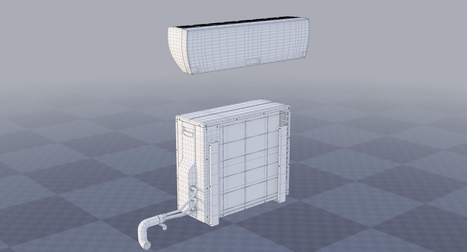 3D model split air conditioner - TurboSquid 1302613