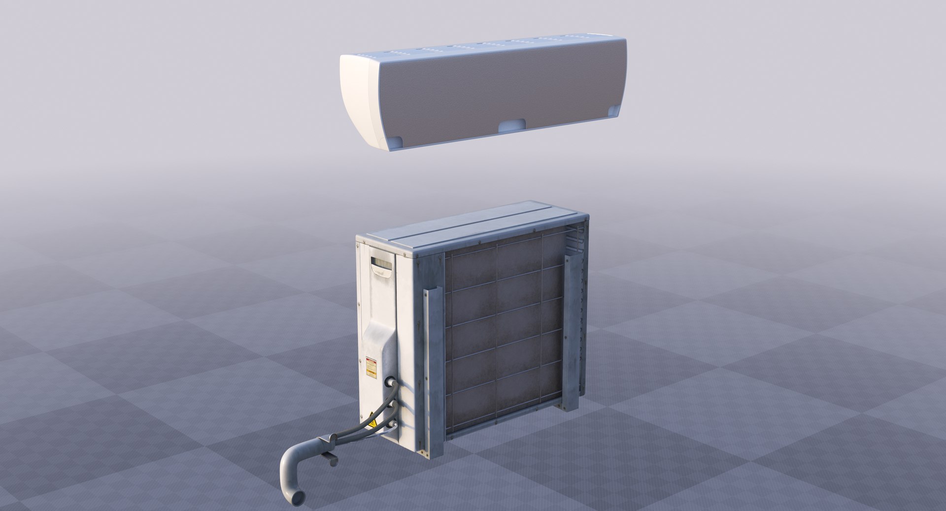 3D Model Split Air Conditioner - TurboSquid 1302613