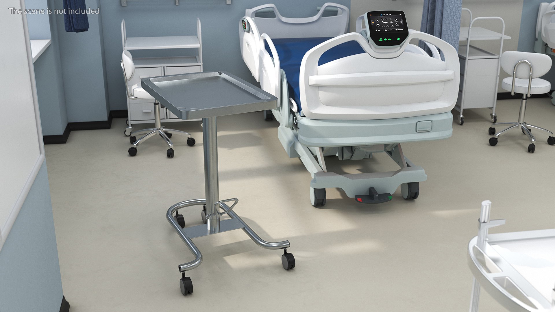 3D Hydraulic Mayo Table Metal - TurboSquid 2246259