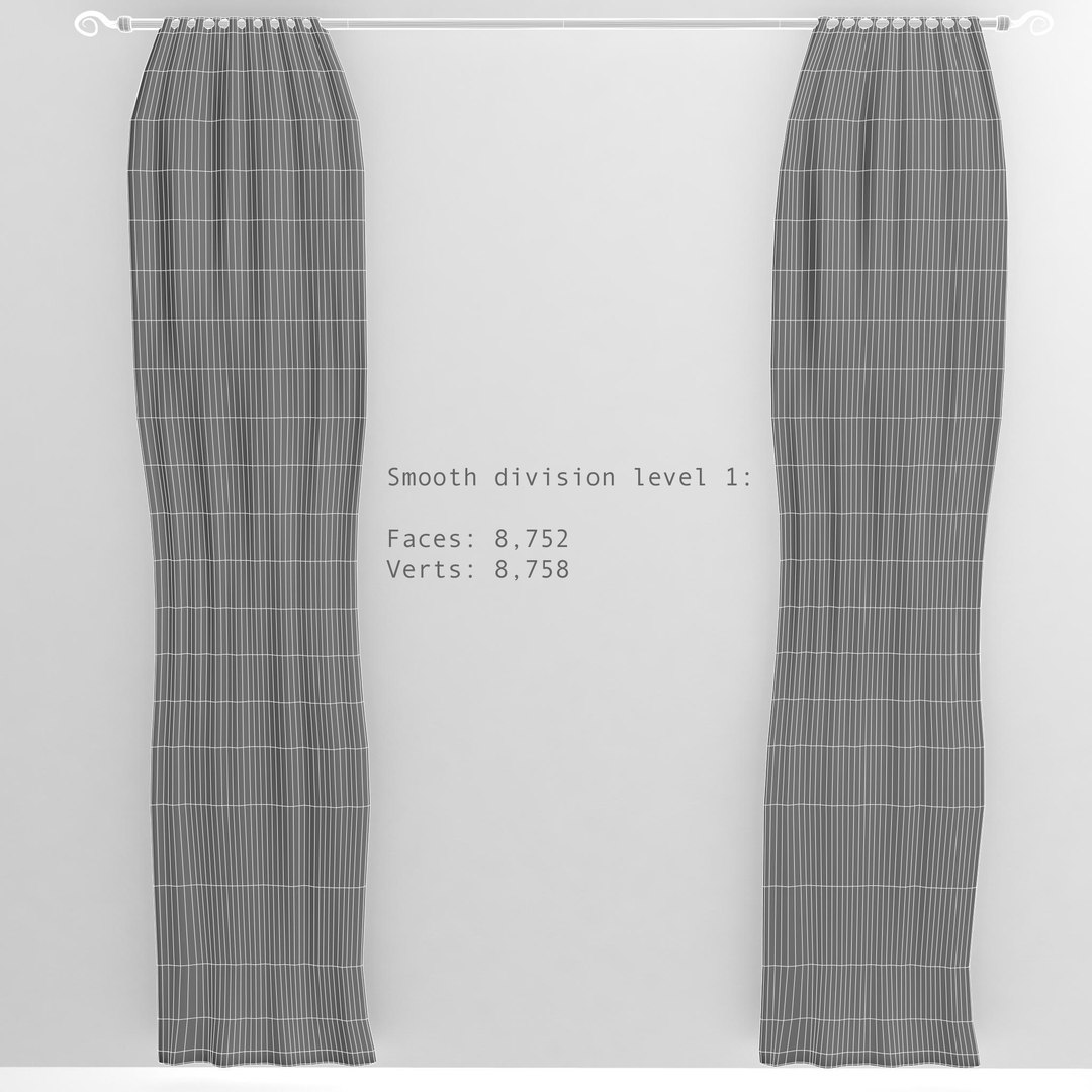 Curtain Rod 3d Model