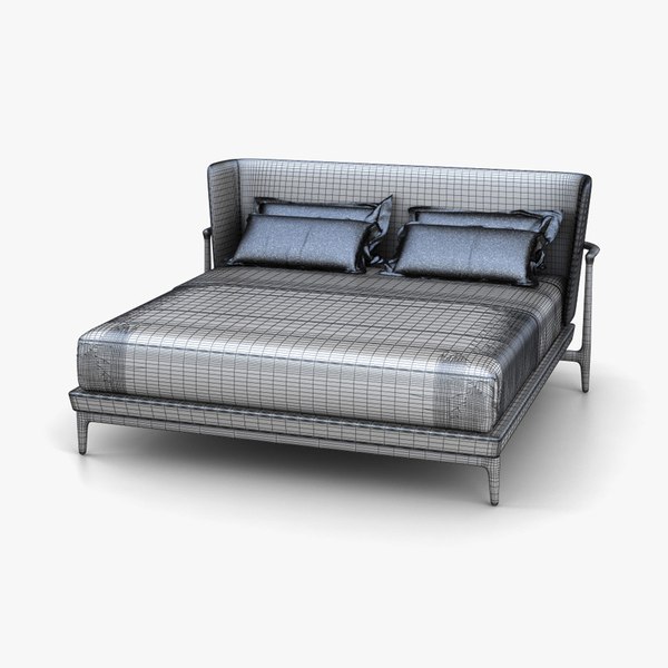 3D модель Giorgetti Pegaso Bed - TurboSquid 1930417