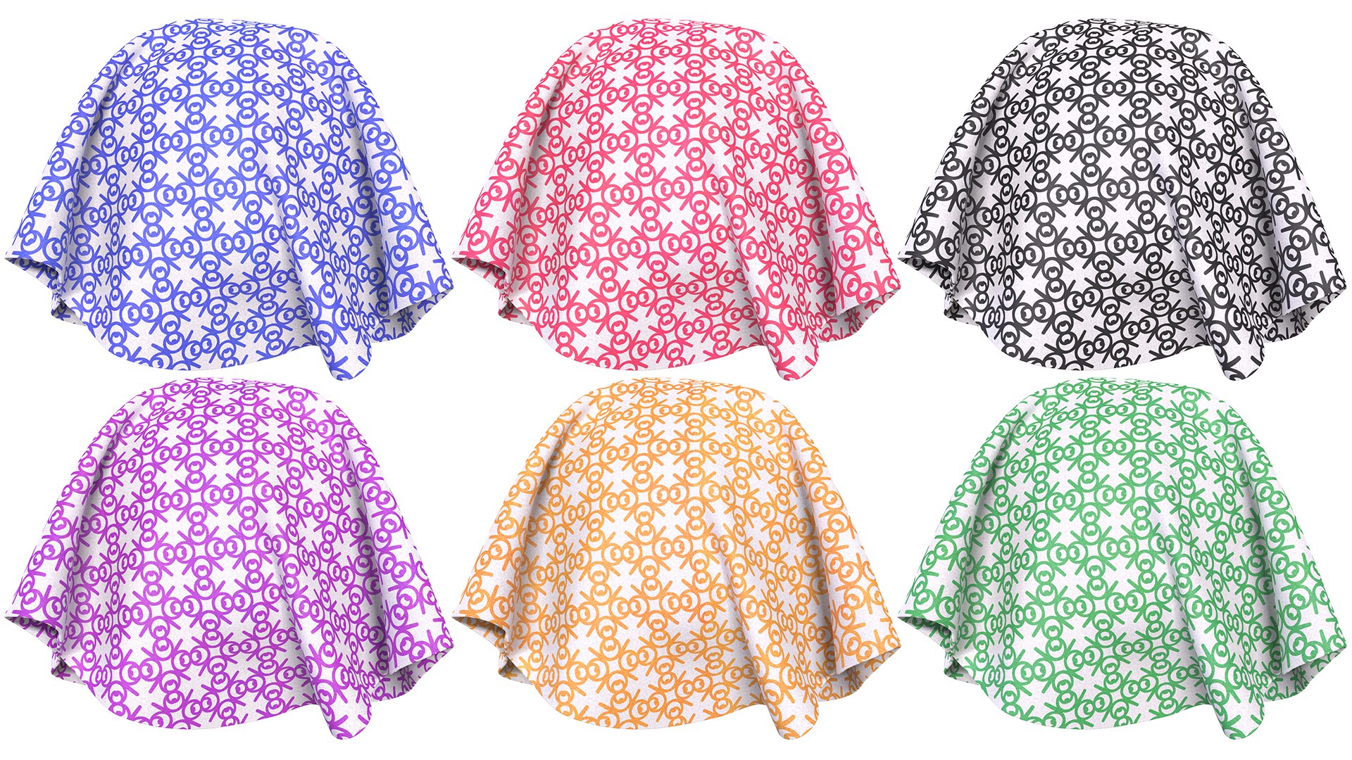 3D patterned fabric-set01 - TurboSquid 2063324