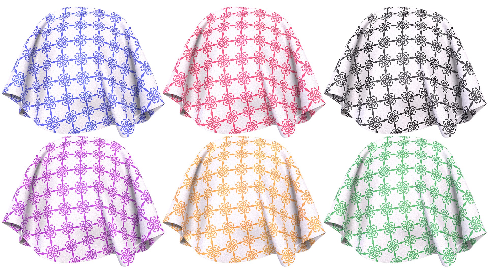 3D patterned fabric-set01 - TurboSquid 2063324