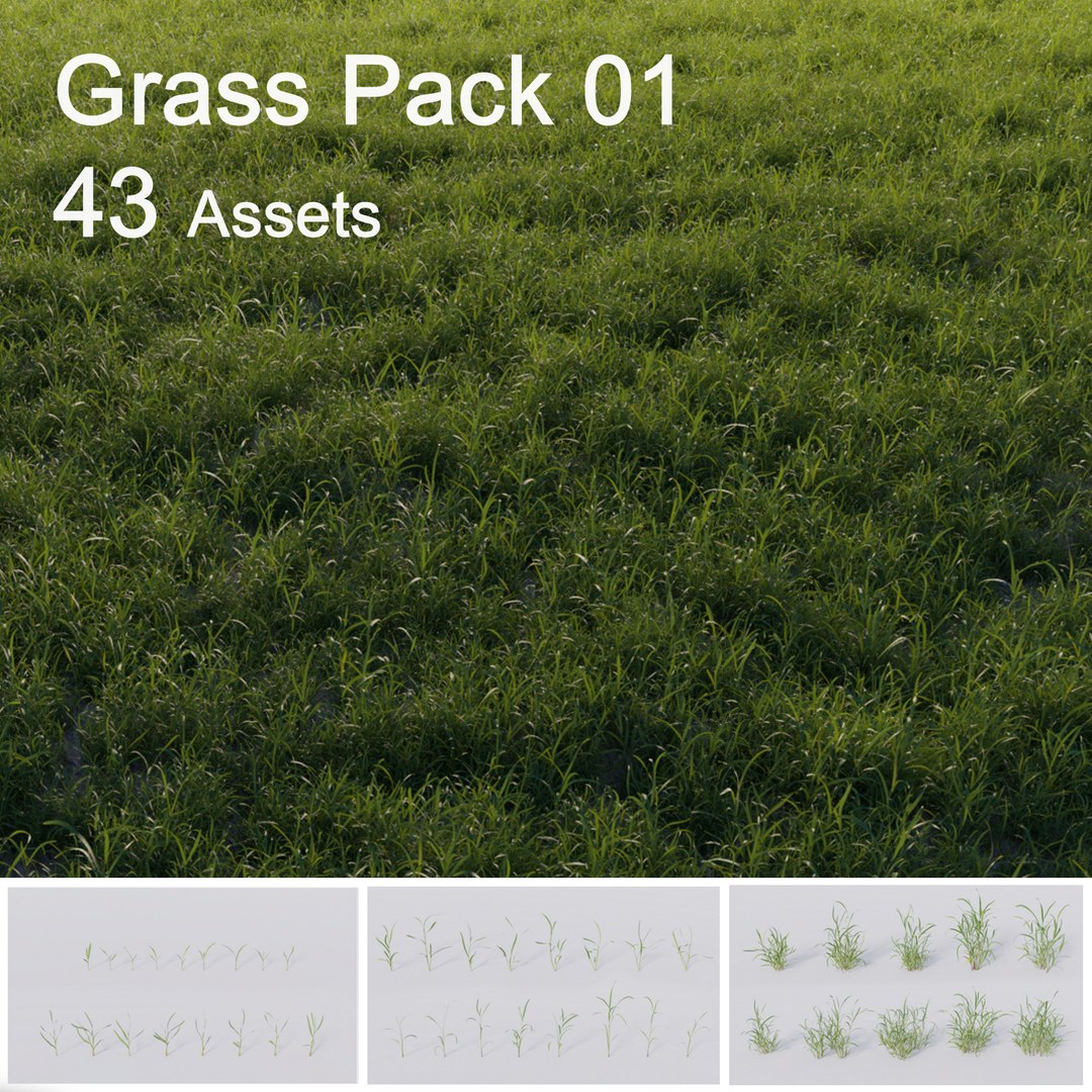 3D Model Grass Vol01 - TurboSquid 1566184