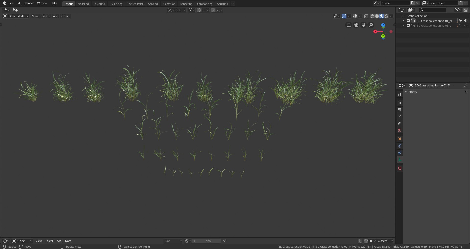 3D Model Grass Vol01 - TurboSquid 1566184