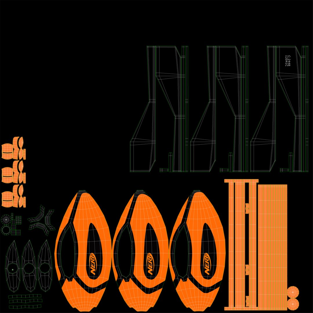 nerf mega aero howler 3d