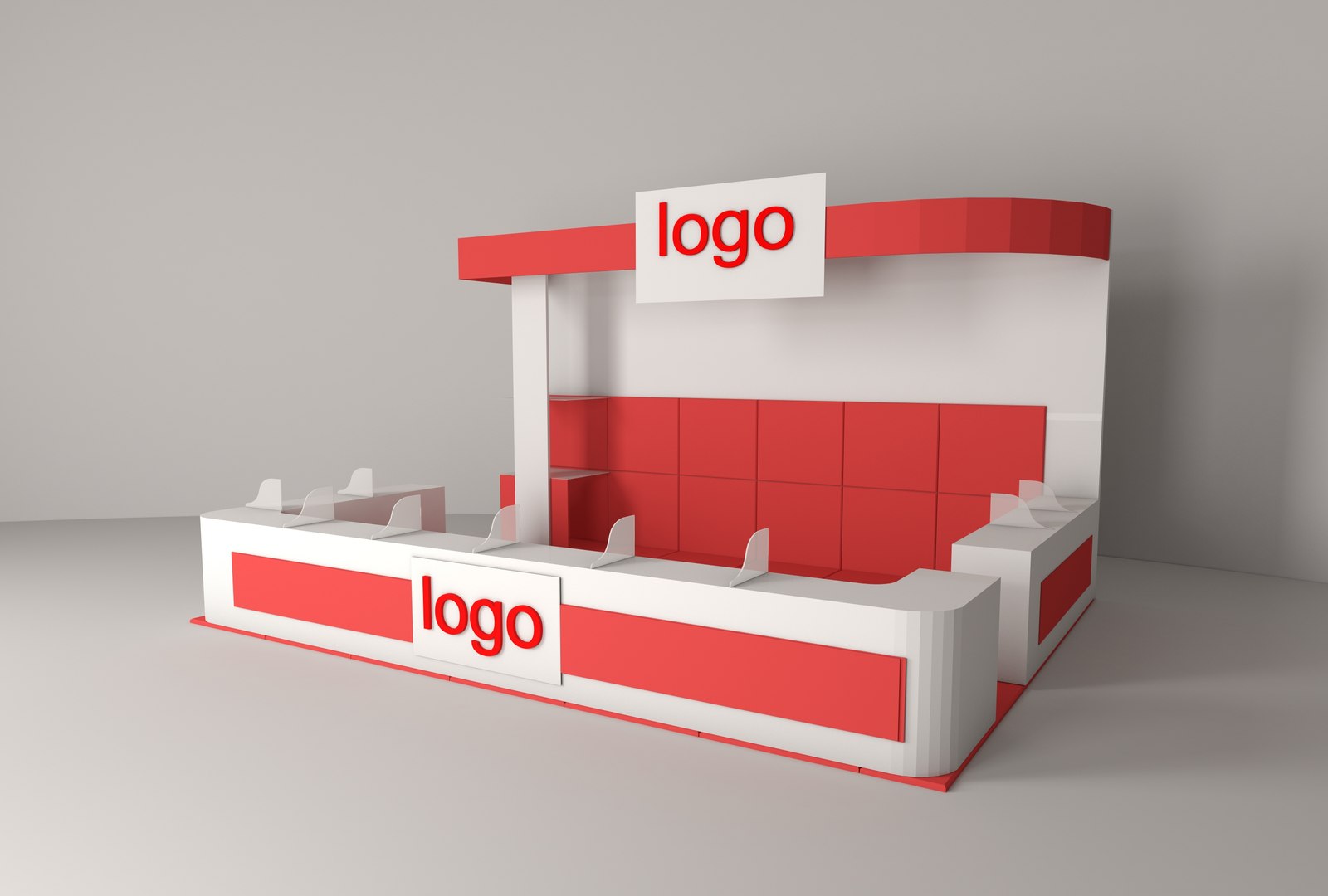 3D Exhibition Stand - TurboSquid 1252778
