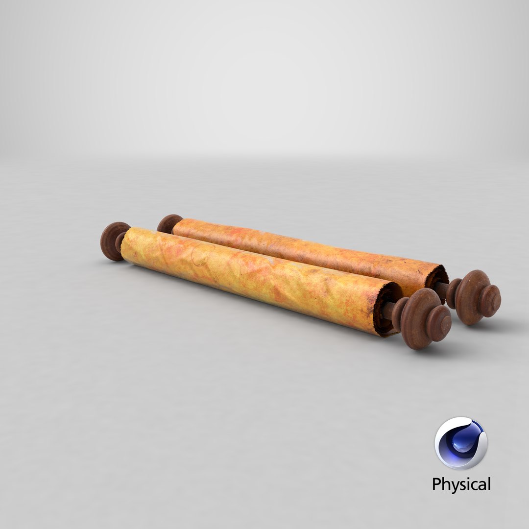 3D scroll closed 01 - TurboSquid 1565784