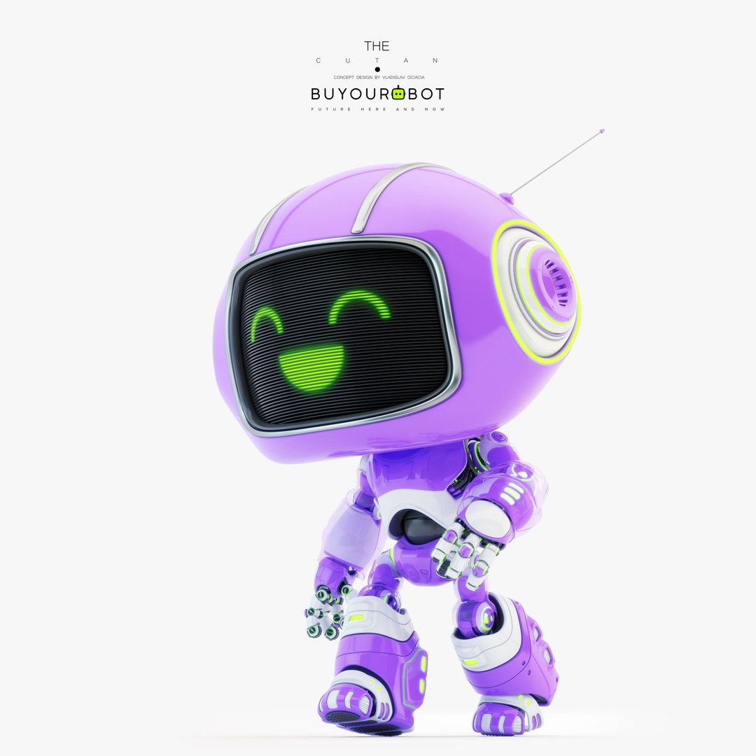 3D Lovely Robot - Companion - TurboSquid 1473260
