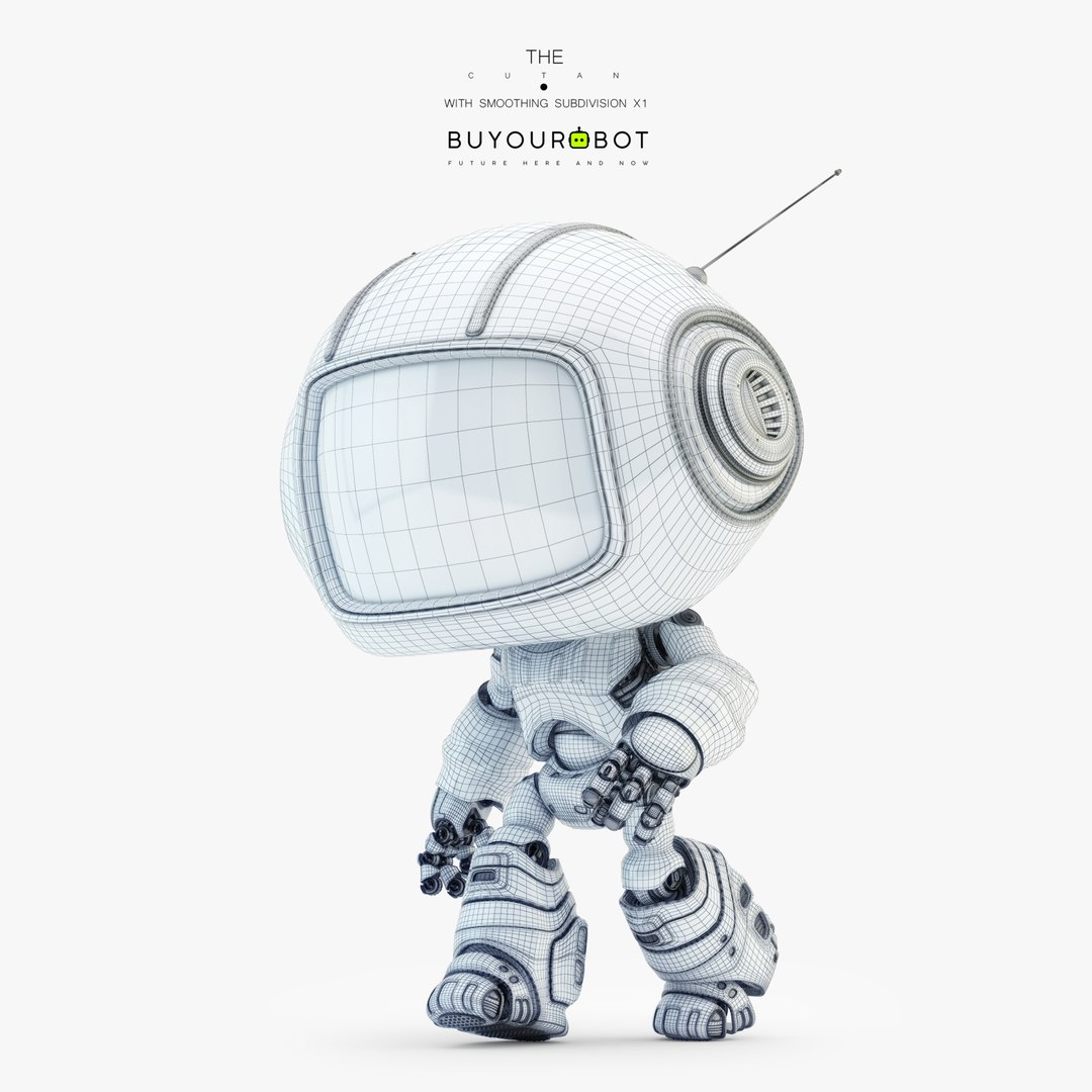 3D Lovely Robot - Companion - TurboSquid 1473260