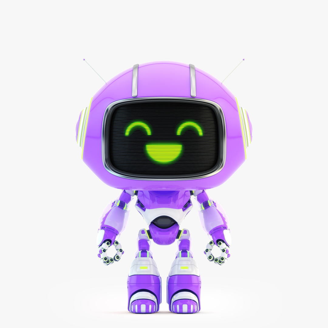 3D Lovely Robot - Companion - TurboSquid 1473260