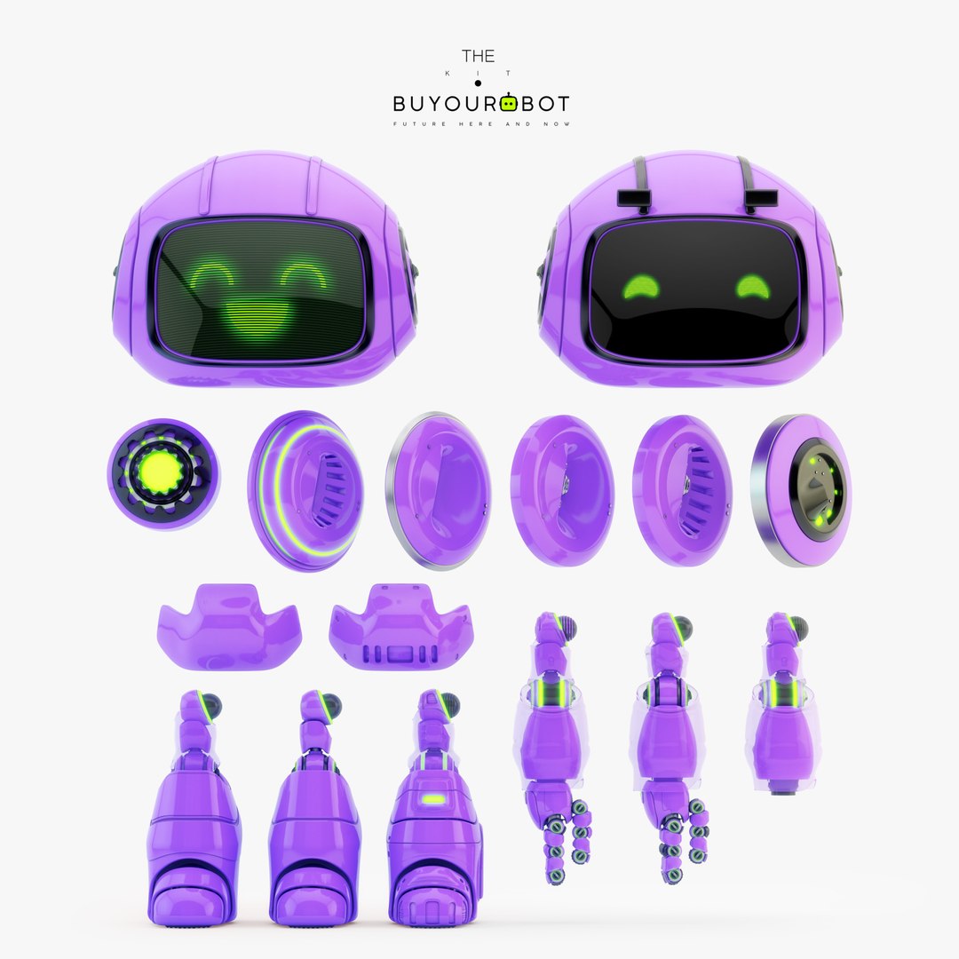 3D Lovely Robot - Companion - TurboSquid 1473260