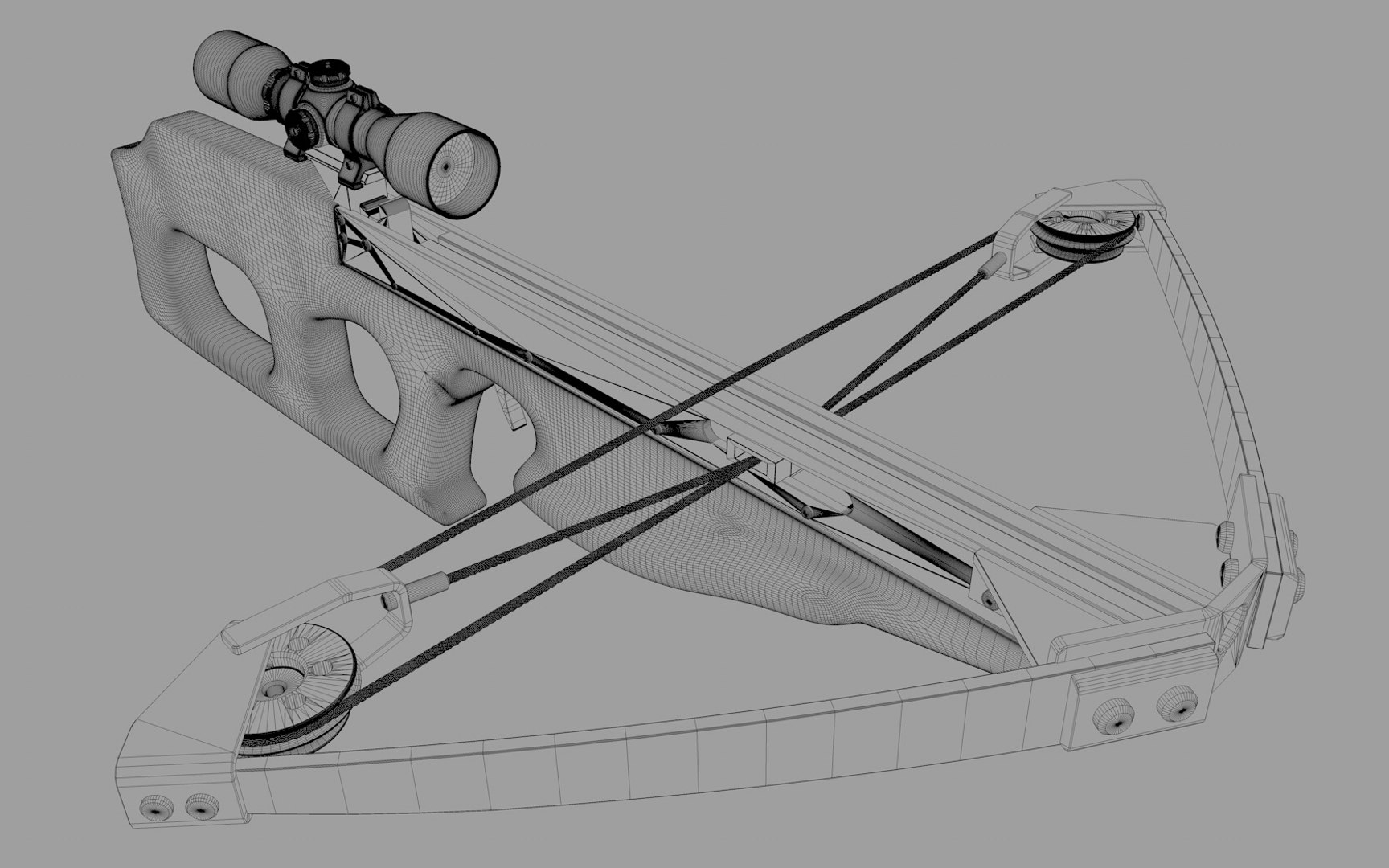Crossbow Bow 3d Model
