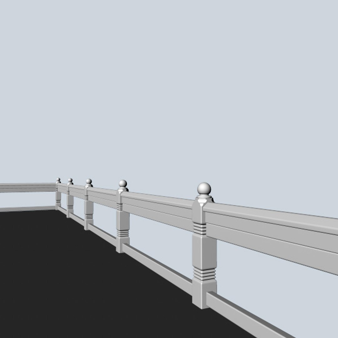 Decorative Porch Post 3d Model
