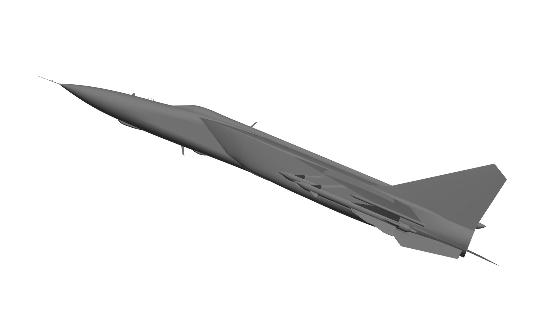 3D Mig-25 Foxbat Model - TurboSquid 1987986