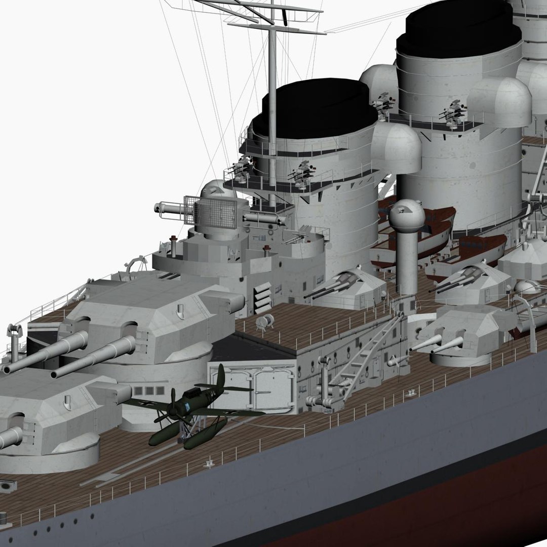3d Battleship Project H39 Ww2 German