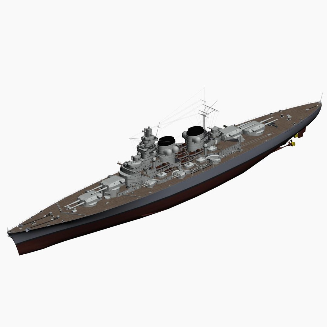 3d Battleship Project H39 Ww2 German