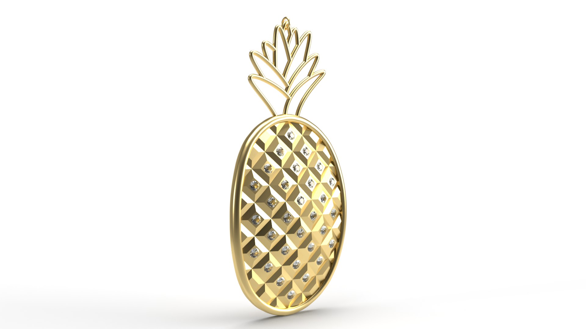 Pineapple Pendant Low Poly Model 3D Model - TurboSquid 1955969